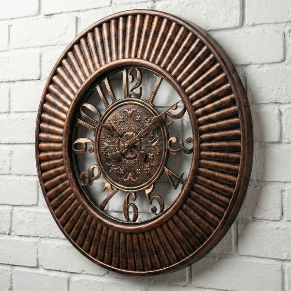 Relógio De Parede Vazado Analógico Decorativo Rústico 50cm | Leroy Merlin