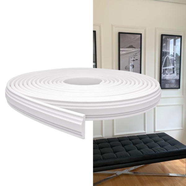 Rodameio Boiserie Eva Autocolante 3,8cm Rm61 10 Metros Meurodapé ...