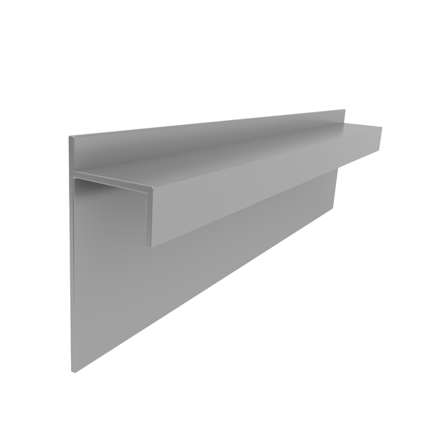 Rodapé , Mod "j", Alumínio Epóxi Cinza Fosco, 10 X 18 X 40 X 3000 Mm ...