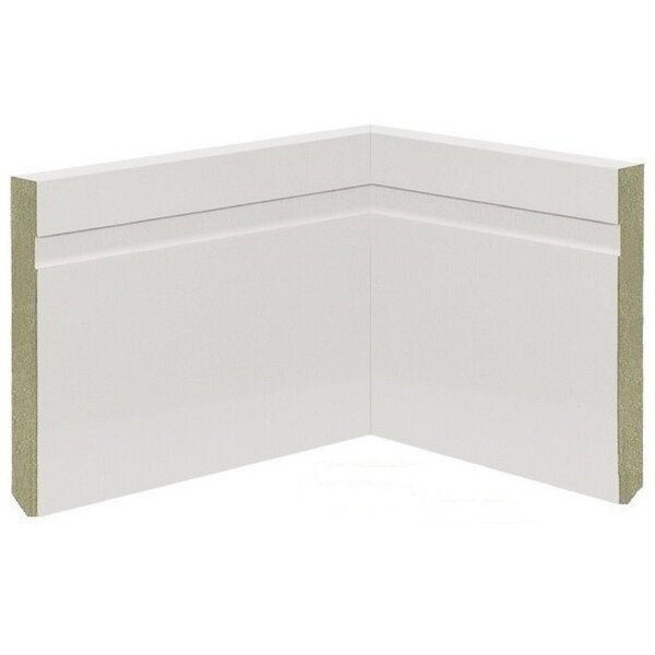 Rodapé De Mdf 15cm X 15mm X 2.20m Mdf Revestido Frisado Casablanca ...