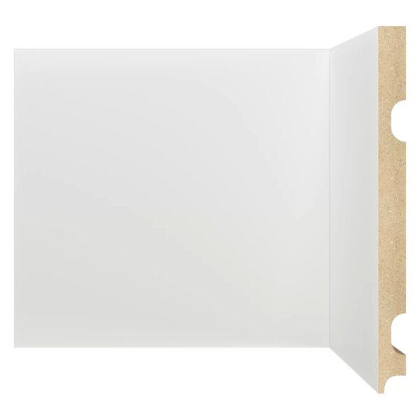 Rodapé De Mdf 20cmx15mmx2,40m Com Liso 2001 Branco Liso | Leroy Merlin