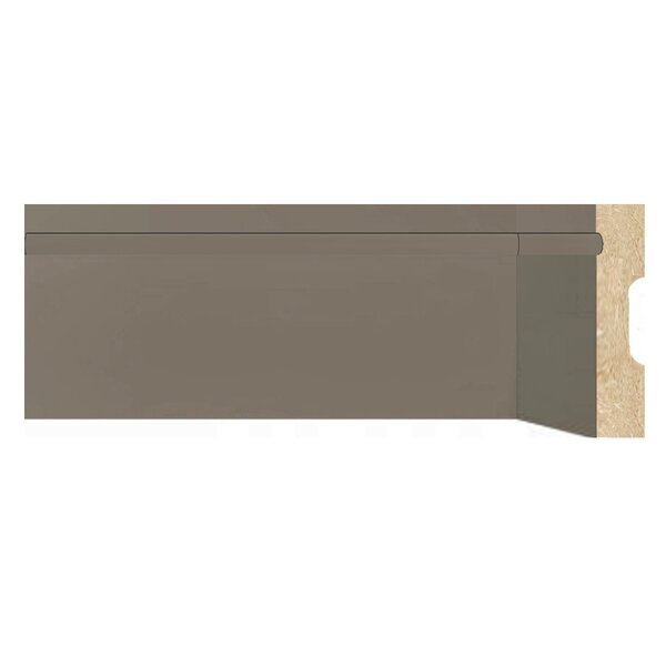 Rodapé De Mdf 5cmx15mmx2,40m Com Friso 1003 Cinza | Leroy Merlin