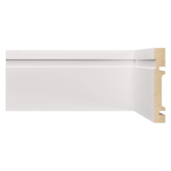 Rodapé De Mdf Frisado De 10cm X 2,40m Rende 2,4 Metros Moldufama 1002 ...