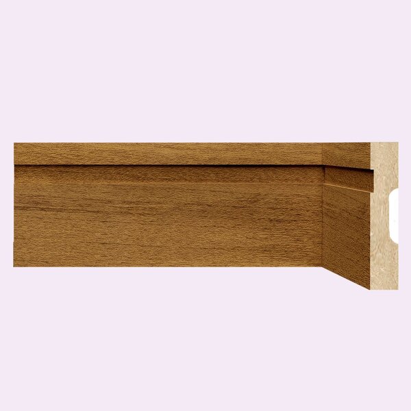 Rodapé De Mdf Frisado De 10cm X 2,40m Rende 2,4 Metros Moldufama 1002 ...