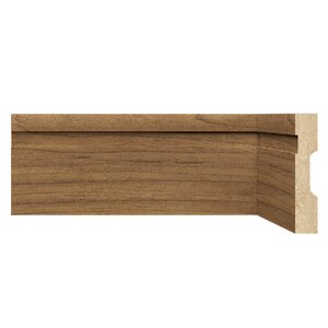 Rodapé De Mdf Frisado De 10cm X 2,40m Rende 2,4 Metros Moldufama 1002 ...
