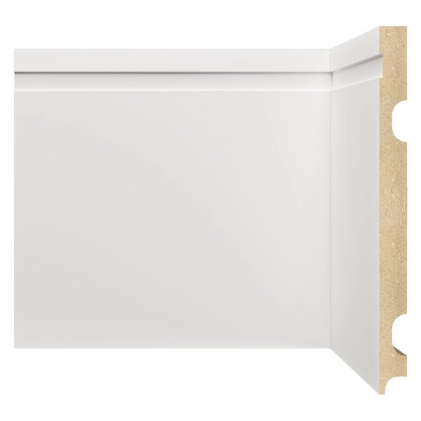 Rodapé De Mdf Frisado De 20cm X 2,40m Rende 2,4 Metros Moldufama 2002 ...