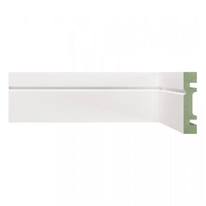 Rodapé De Mdf Frisado De 7cm X 2,40m Rende 2,4 Metros Moldufama 702 ...