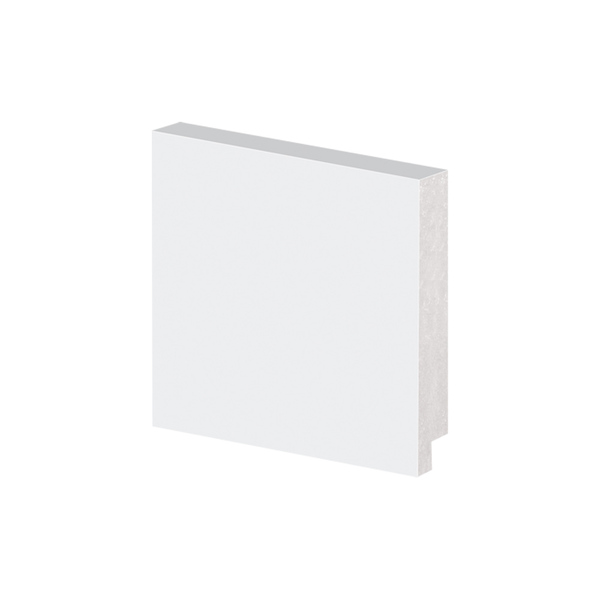 Rodapé De Poliestireno Arquitech 50007 Liso 7cm 2,40m Branco Com 16 ...