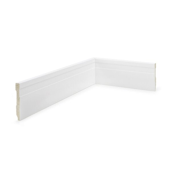 Rodapé De Poliestireno Slim 7cmx10mmx2,40m Frisado Nfr Branco | Leroy ...