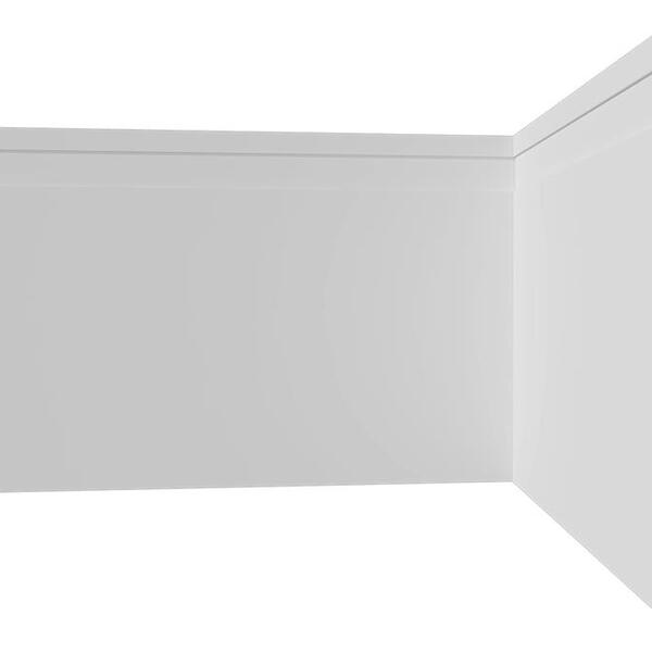 Rodapé De Pvc Plasbil Nobre 15cm Branco Barra 2,4m | Leroy Merlin