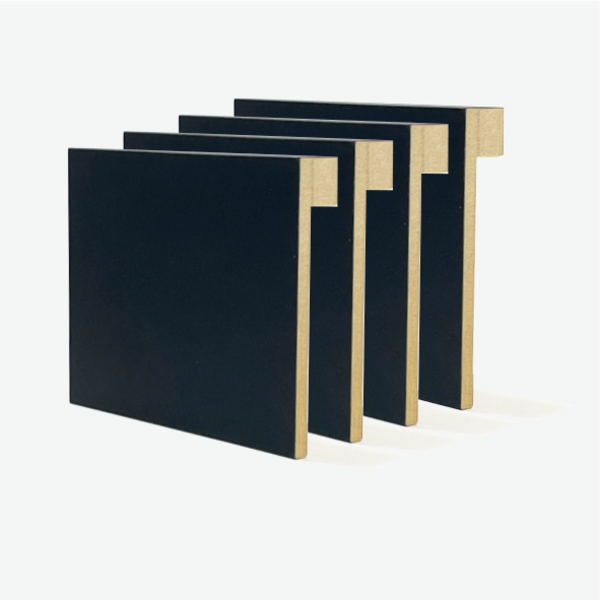 Rodapé De Sobrepor 12cm - 7,36m (pack 4 reguas de 1,84m ). Preto Sem Friso MDF c/ PET | Leroy Merlin