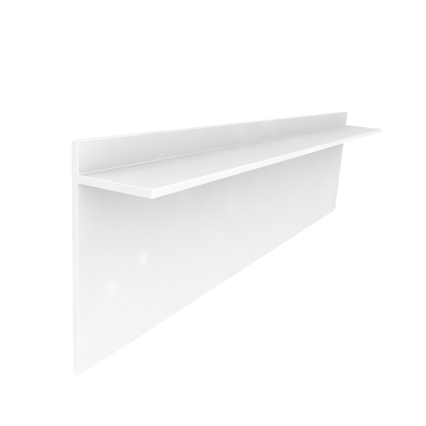 Rodapé Invertido, Mod "l", Alumínio Epóxi Branco Fosco , 18 X 40 X 3000 ...