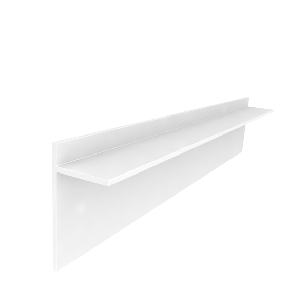 Rodapé Invertido, Mod "l", Alumínio Epóxi Branco Fosco , 18 X 30 X 3000 ...