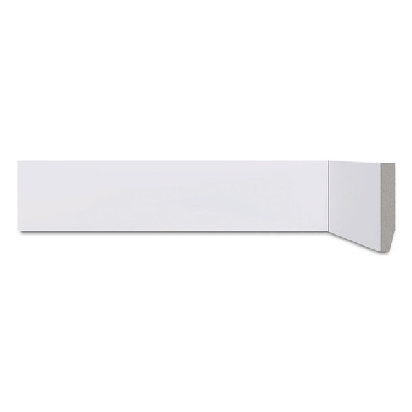 Rodapé Liso Branco 5cm Barra 2,20m - Poliestireno - Bellitas | Leroy Merlin