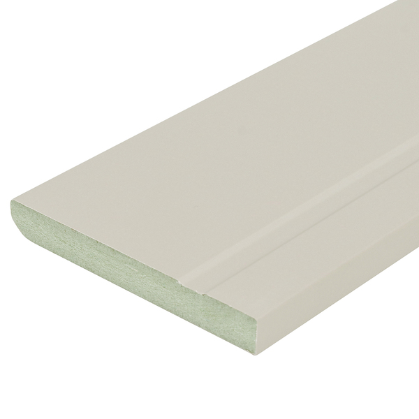 Rodapé MDF Revestido Frisado Urban 240x10cm Moldurama | Leroy Merlin