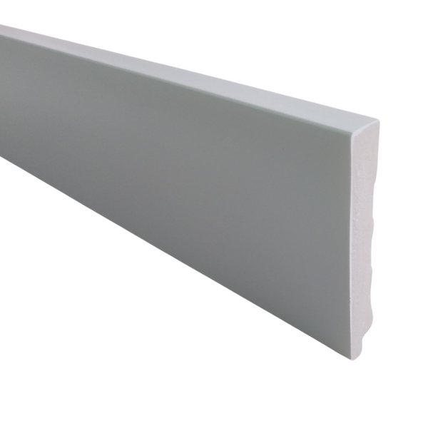 Rodapé Poliestireno 10cm Branco Liso - 2,4 Metros | Leroy Merlin