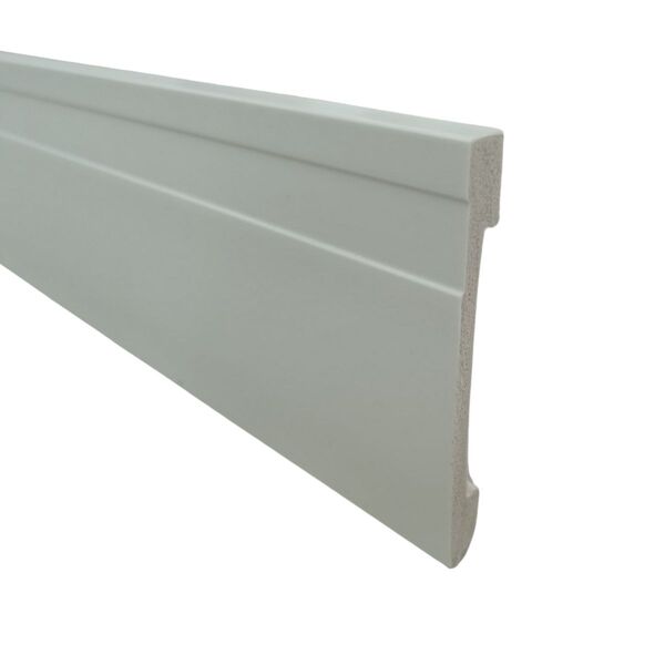 Rodape Poliestireno Slim Frisado 10cm Branco 2 Metros | Leroy Merlin