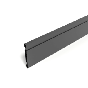 Rodapé PVC Universal Cinza Escuro 240x15cm Permatti | Leroy Merlin