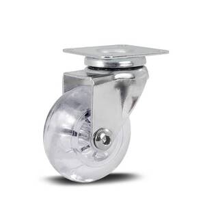 Rodízio de Silicone com Freio Transparente 35mm até 30kg Colson | Leroy ...