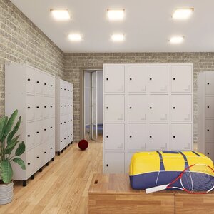 Roupeiro Aço Light 3v 12 Portas Gr303/12 Cinza | Leroy Merlin