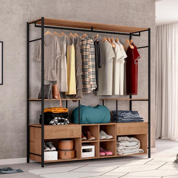 Roupeiro Industrial 1 Porta Coast Preto Demolição | Leroy Merlin