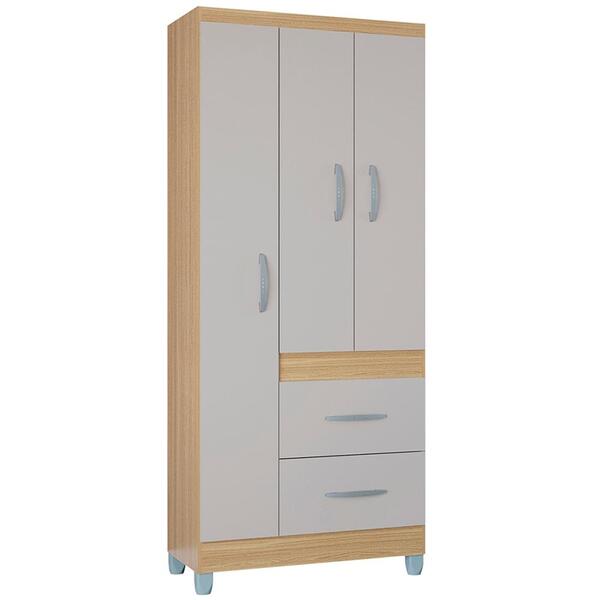 Roupeiro Solteiro 3 Portas 835 Poqq | Leroy Merlin