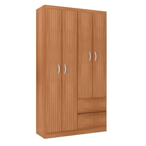 Roupeiro Solteiro Poquema 4 Portas 2 Gavetas Lisboa | Leroy Merlin