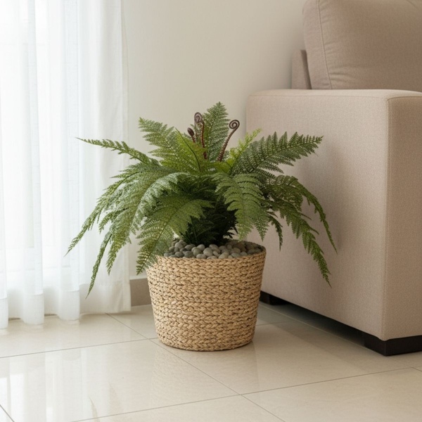 Samambaia Artificial 1 Buque 45cm Ótima Decoração Para Seu Ambiente Com ...