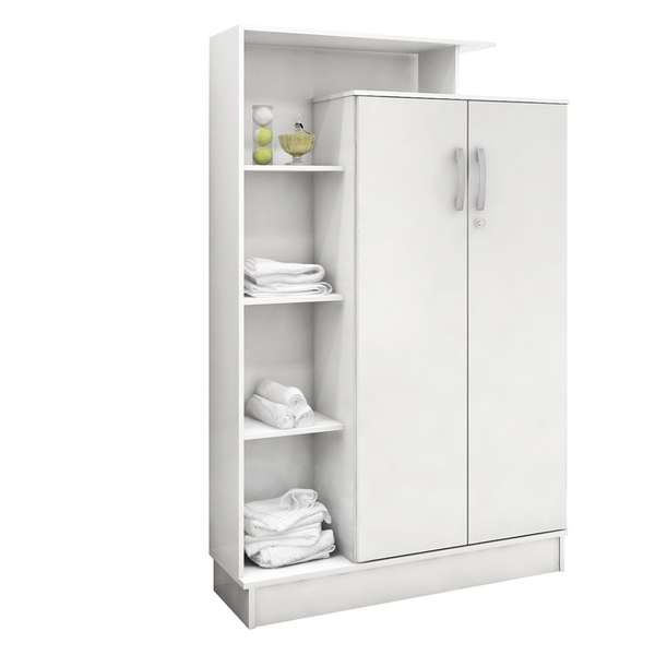 Sapateira Multiuso Roupeiro Armário Sollys Branco + Nicho Decorativo ...