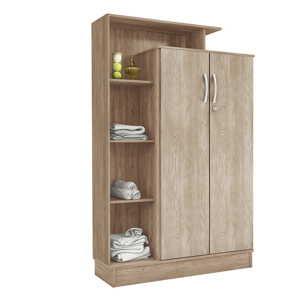 Sapateira Multiuso Roupeiro Armário Sollys Nogal/vanilla + Nicho ...