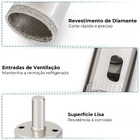 Serra Copo Diamantada Refrigerada 20mm Porcelanato Vidro Mármore | 02 ...