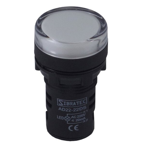 Sinaleiro Led 22mm 24vcc/vca Branco | Leroy Merlin