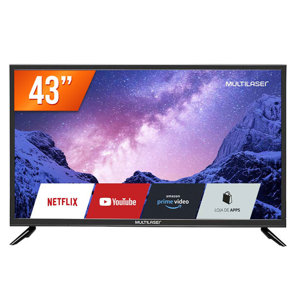 Smart Tv 43" Full Hd Multilaser Tl024 Wi-fi 3 Hdmi 2 Usb Bivolt | Leroy ...