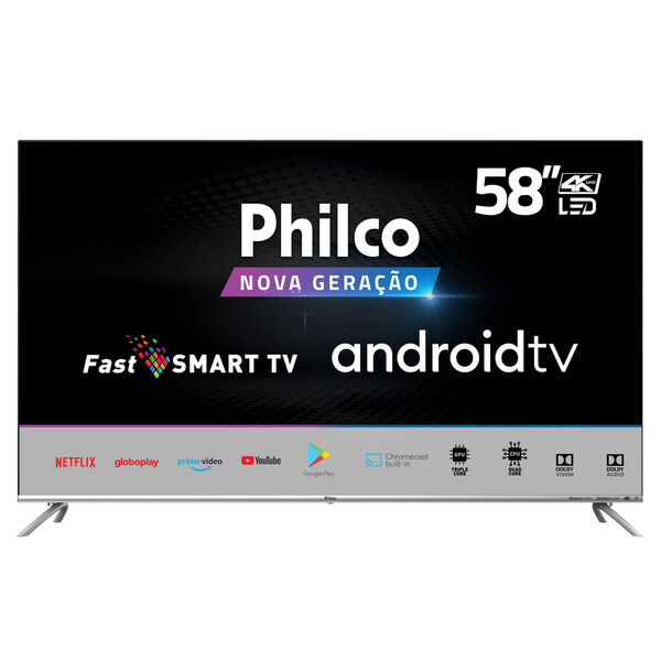 Smart Tv Philco 58" Ptv58g71agbls 4k Led Android Bivolt | Leroy Merlin