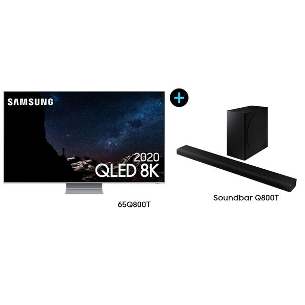 Smart Tv Qled 8k Q800t 2020 65" + Soundbar Samsung Hw-q800t Kit | Leroy ...