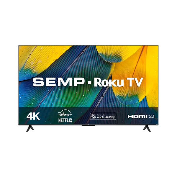 Smart Tv Semp 50" 4k Uhd Hdr Roku Wifi Dual Band Rk8600 – Bivolt ...