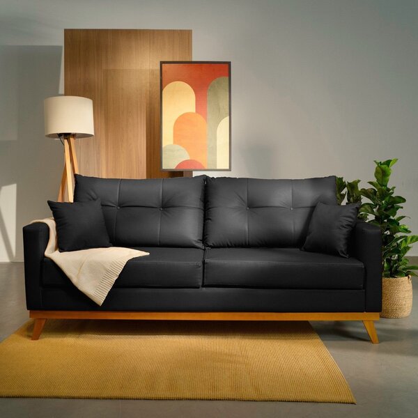 Sofá 2 Lugares 180cm Soul Cabecasa Madeiraoriginals Preto Preto | Leroy ...