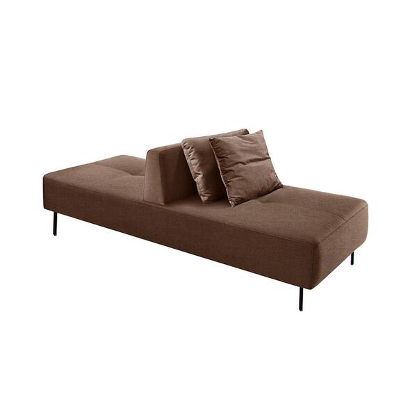 Sofá 2 Lugares E 1 Encosto Modular Da Vinci Poliéster Caqui | Leroy Merlin