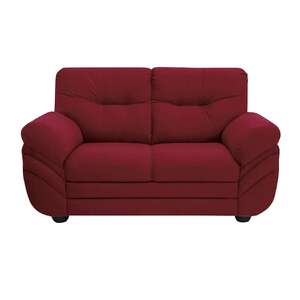 Sofá 2 Lugares Maranello Suede Vermelho | Leroy Merlin