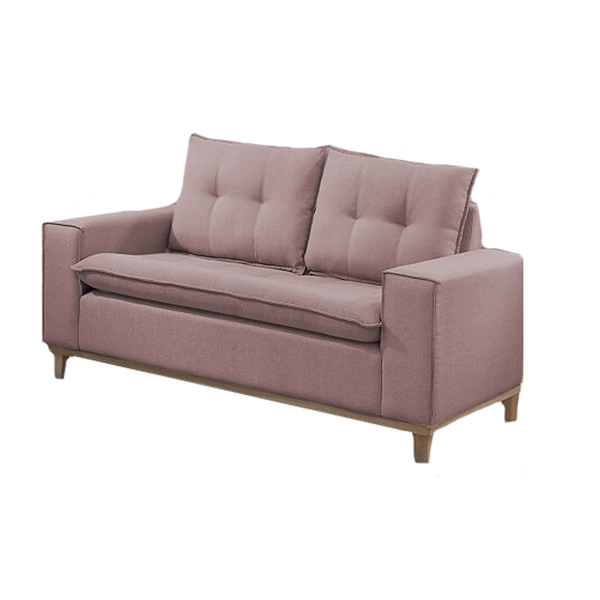 Sofá 2 Lugares Rosé Em Veludo 1,56m Meier | Leroy Merlin