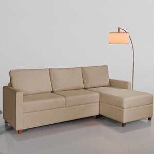 Sofá 3 Lugares Com Chaise Moov Yescasa Bege Leroy Merlin
