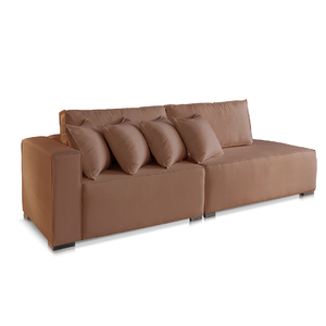 Sofá Modular 4 Lugares Com Chaise 340cm Calla Cabecasa Madeiramadeira ...