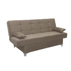 Sofá Cama Lugares Com 02 Almofadas Virgínia Plus Bege Bege | Leroy Merlin