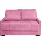 Sofá Cama Para Sala De Estar Casal 154cm Veludo Isis Rosa Rosa | Leroy ...