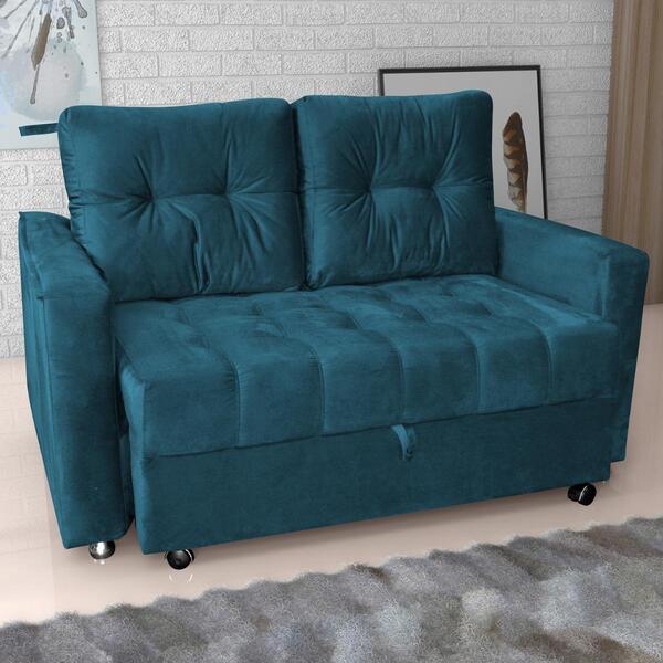 Petrol blue sofa bed store