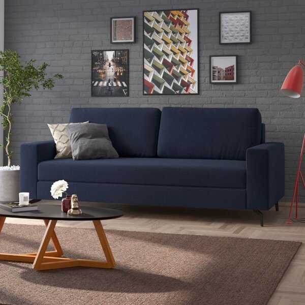 Sofá Em Linho 174cm Loft Azul Marinho | Leroy Merlin