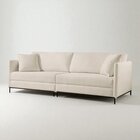 Sofá Fixo Ravi 2 Lugares Luxo 1,70m Castellar Móbile Branco Corino Off ...