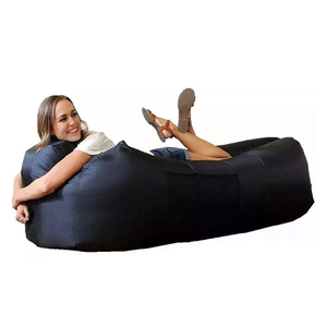 Sofá Inflável De Ar Saco De Dormir Puff De Ar Camping Preto | Leroy Merlin