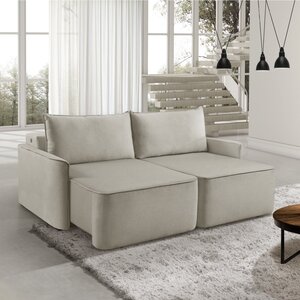 Sofá Retrátil 220cm Com Kit Entrada Usb 4 Lugares Moon 2321 Bege Creme ...