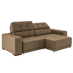 Sofá Retrátil Urano Bege 2.20cm Almofadas Soltas | Leroy Merlin